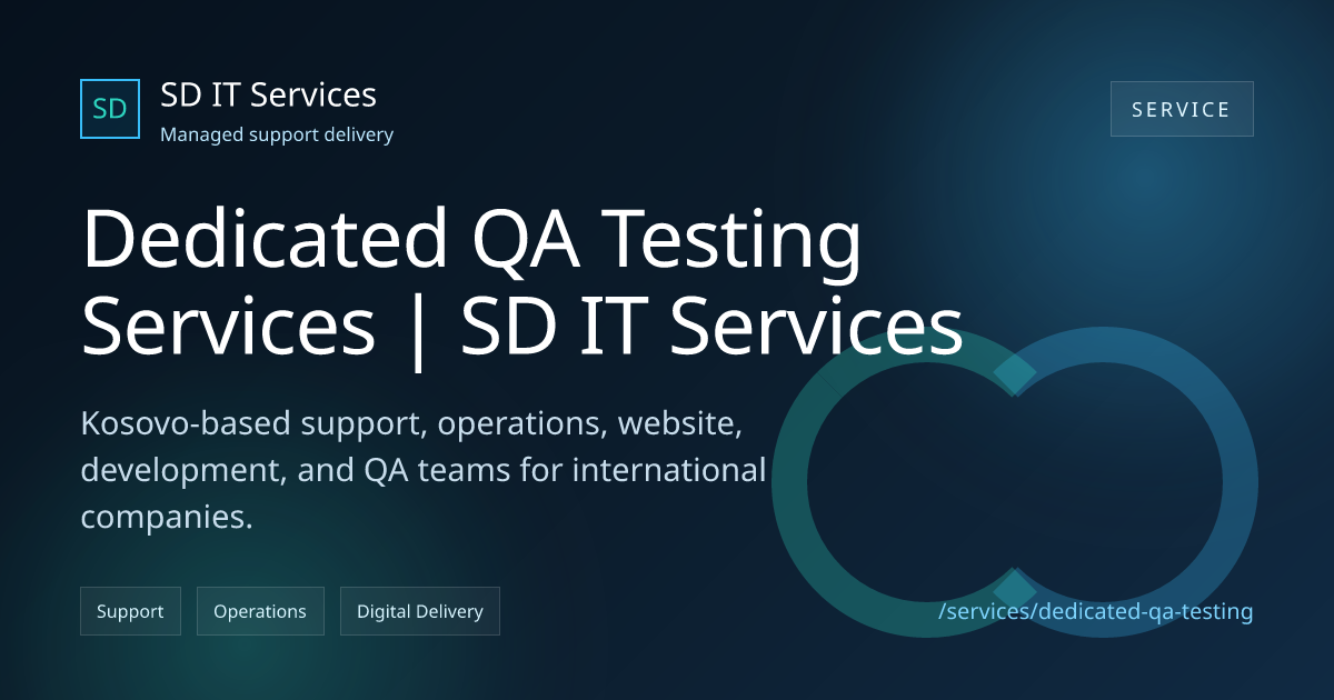 Dedicated QA Testing Services | SD IT Services